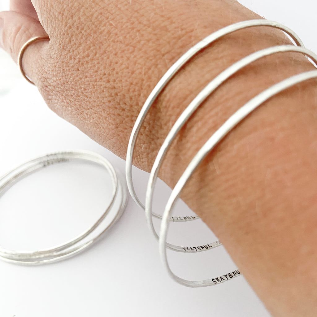 Secret Message Bangle – Ebb + Flow Jewelry